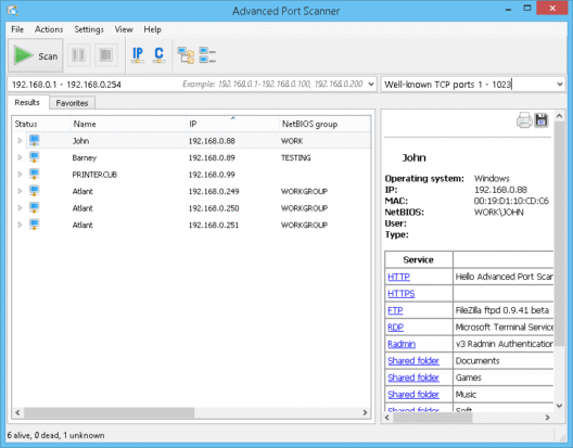 Advanced Port Scanner - A Review of one of the Top Port Scanning Tools